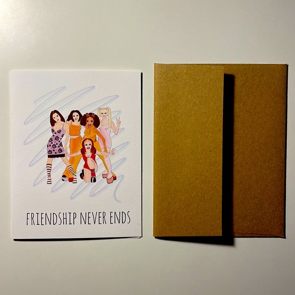 Office | Friendship Never Ends Spice Girls Stationary Card | Poshmark